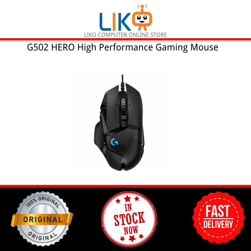 G502 HERO High Performance Gaming Mouse (black) | Shopee Singapore