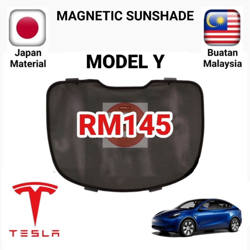 Tesla Model Y Premium RWS Rear Windscreen Sunshade (1 pc) | Shopee ...