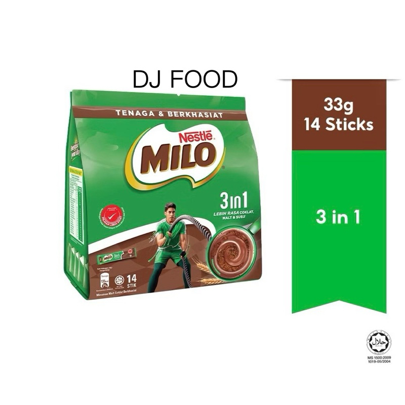 (Outer) NESTLE MILO 3in1 Activ-Go Mixes Stp (33g x 14's) | Shopee Singapore
