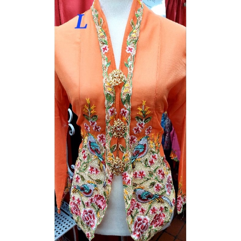 Kebaya Sulam Nyonya Embroidery Traditional Hand Made Special Design (L ...
