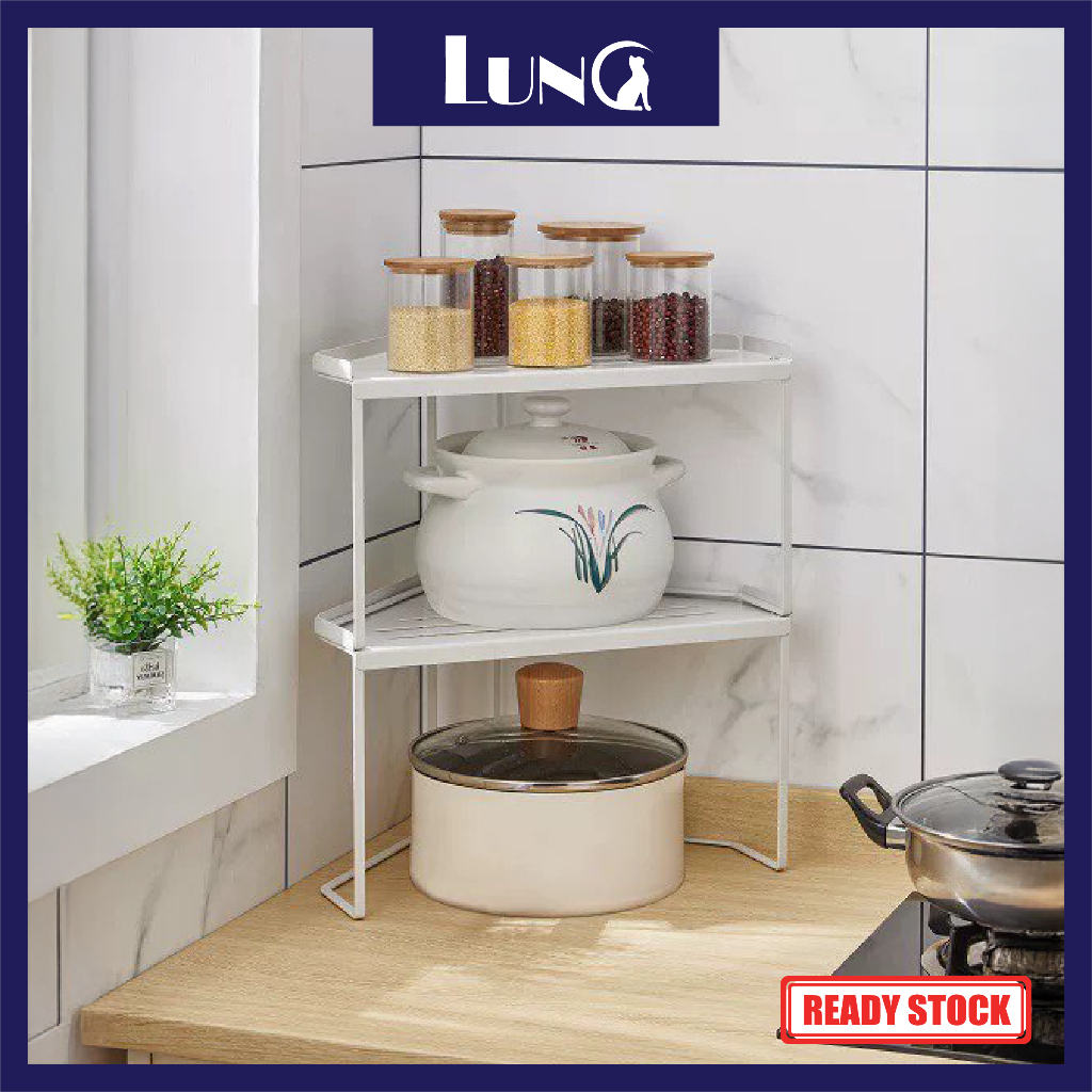 Carbon Steel Triangle Stand Organizer Corner Stackable Household ...