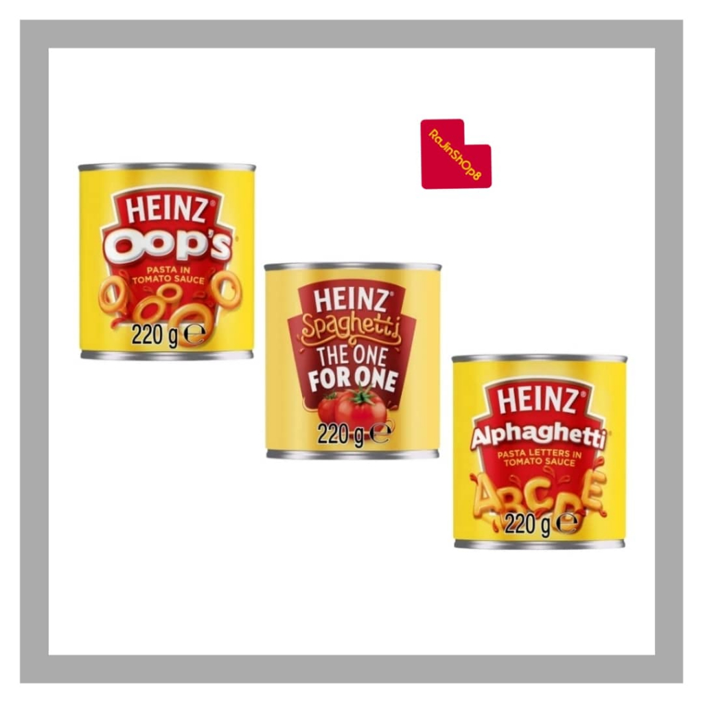 Heinz Spaghetti Alphagetti Oops Pasta The One For One 220g | Canned ...