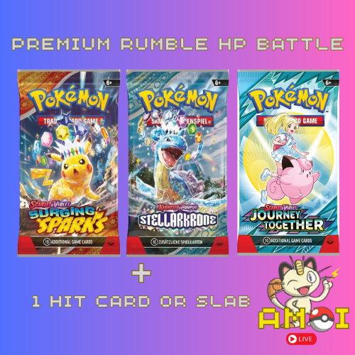 Pokémon TCG:(Live Rip) Premium Rumble Hp Battle (Sc+Ssp+Jt) | Shopee ...