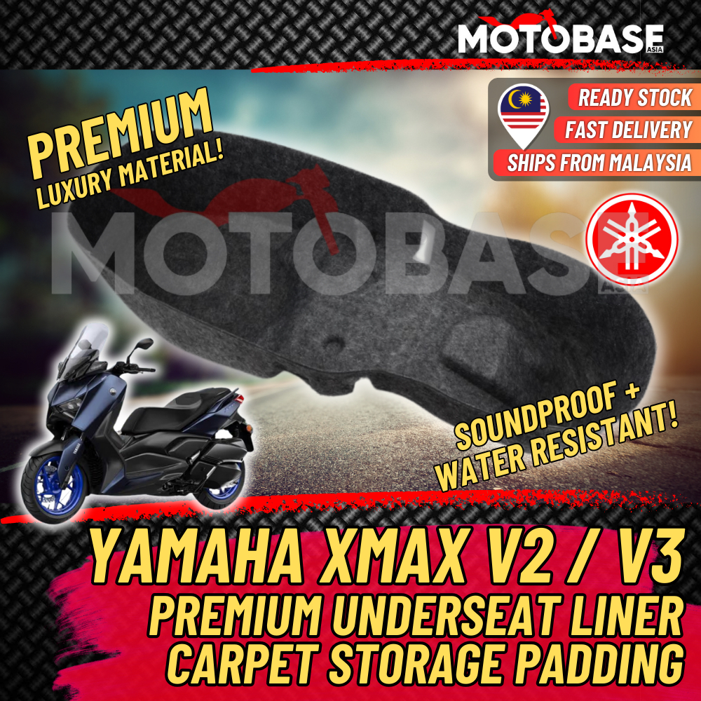 [PREMIUM] YAMAHA XMAX V2 V3 Under Seat Storage Leather Padding PU ...