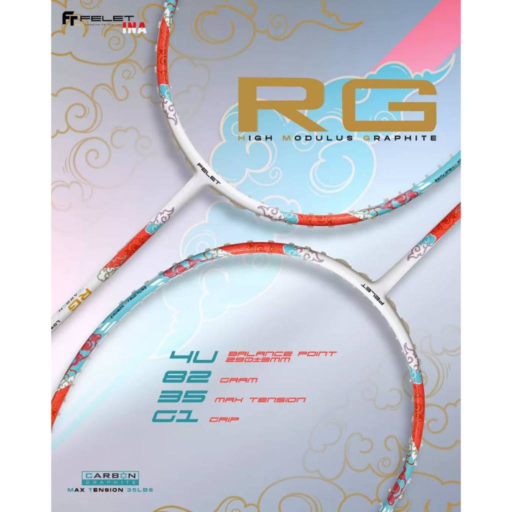 FELET RG LOW VIBRATION BADMINTON RACKET | Shopee Singapore