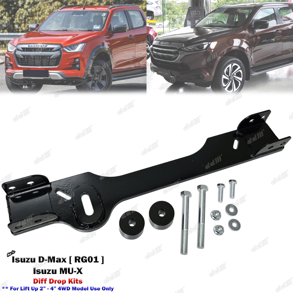 Front Bolt On Diff Drop Kits For Isuzu D-Max Dmax X-Terrain RG01 4WD ...