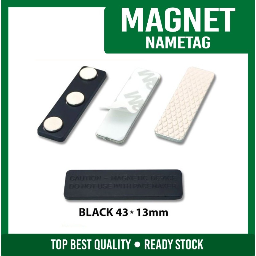 Magnet For Name Tag / Badge (3 button magnet) magnet nametag | Shopee ...