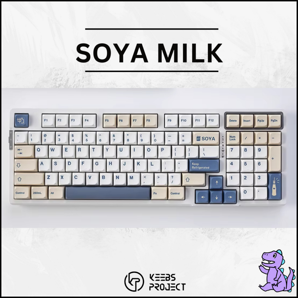 Soya Milk PBT Doubleshot XDA Profile Keycap Set ️ | For Mechanical ...