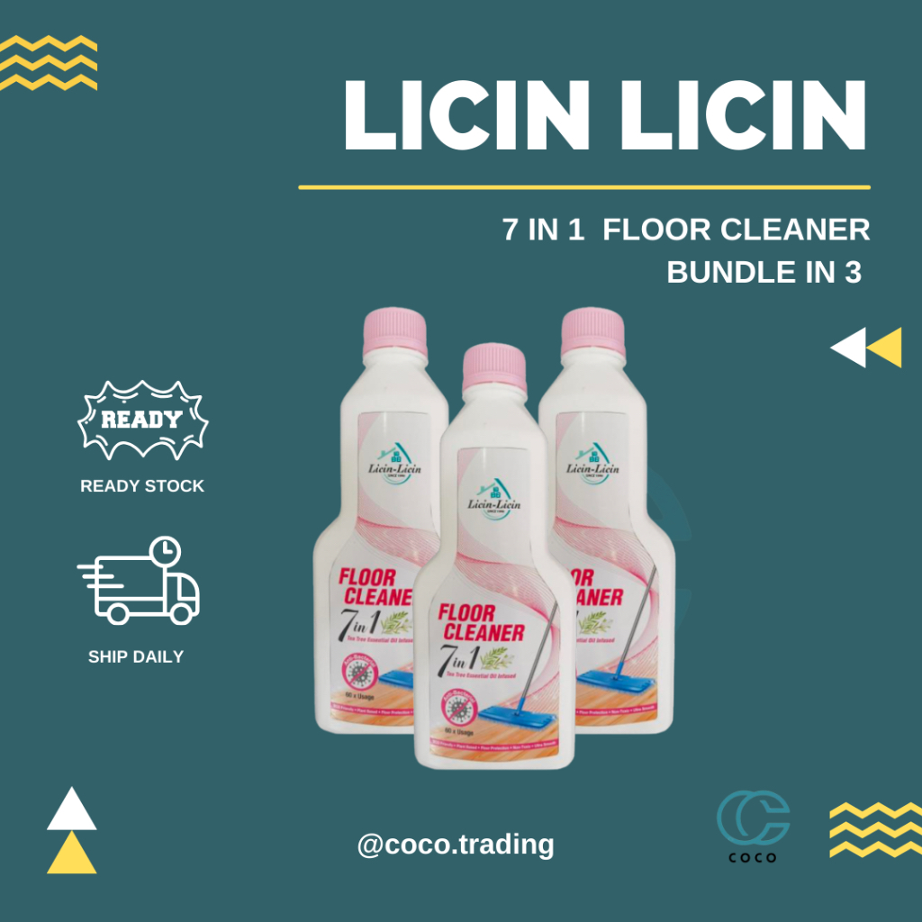 Coco Trading 晶晶抹地水 Licin Licin 7 in 1 Floor Cleaner * Bundle | Shopee ...