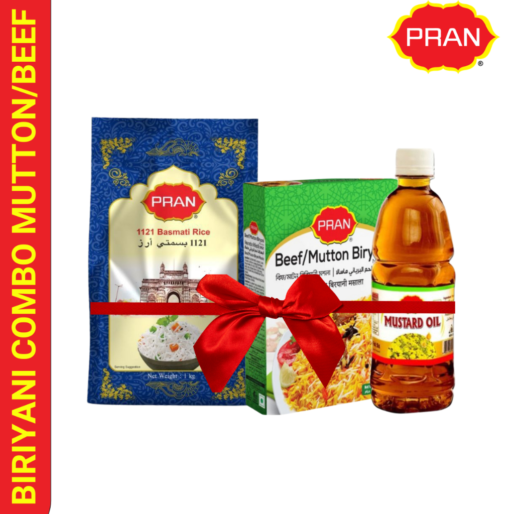 PRAN BIRYANI COMBO BEEF/MUTTON/BOMBAY/KACCHI (BASMATI RICE/BIRYANI ...
