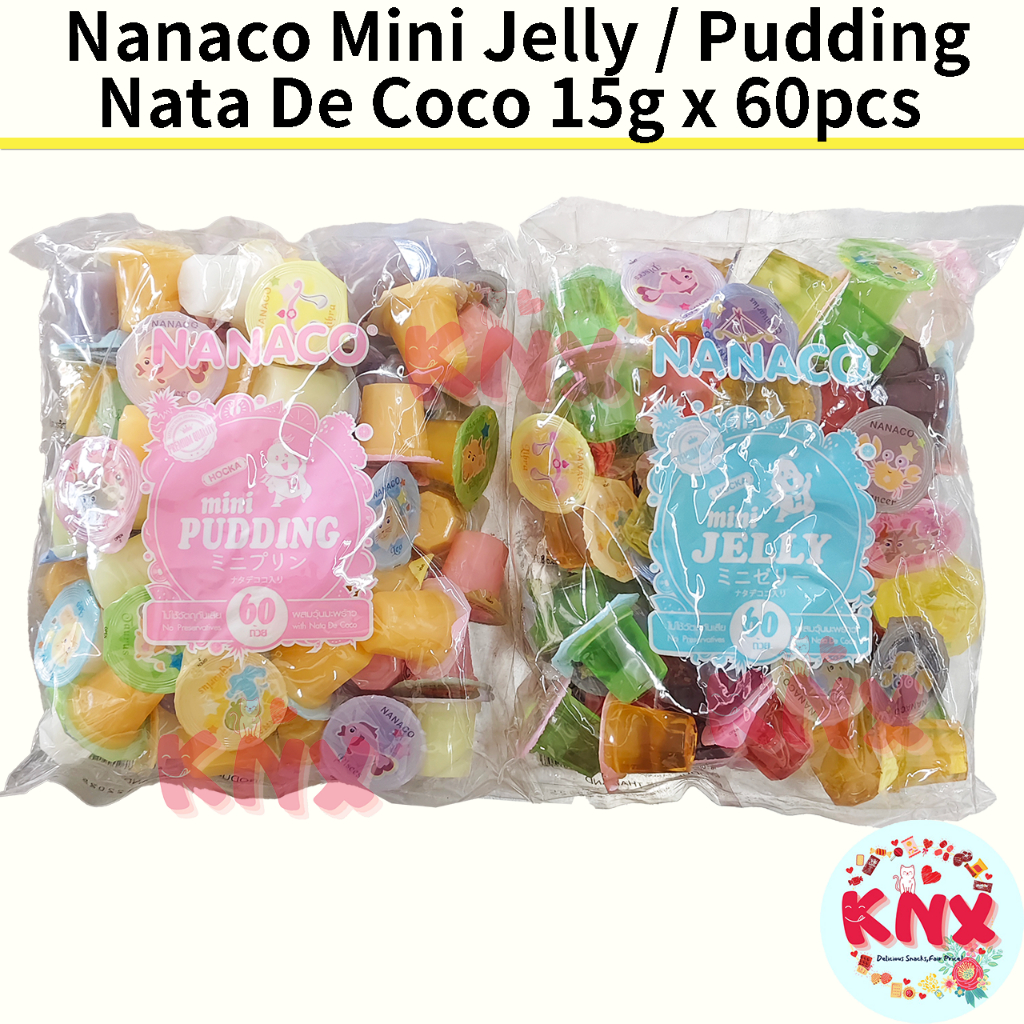 Nanaco Mini Jelly Pudding with Nata De Coco 15g x 60pcs | Shopee Singapore
