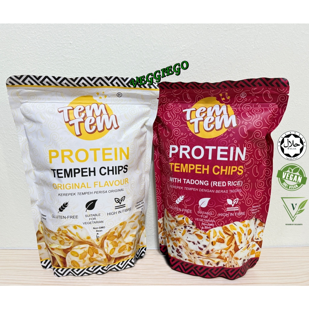 Tem Tempeh Chips 天贝 豆片零食 Tempeh Chips - 100g | Shopee Singapore