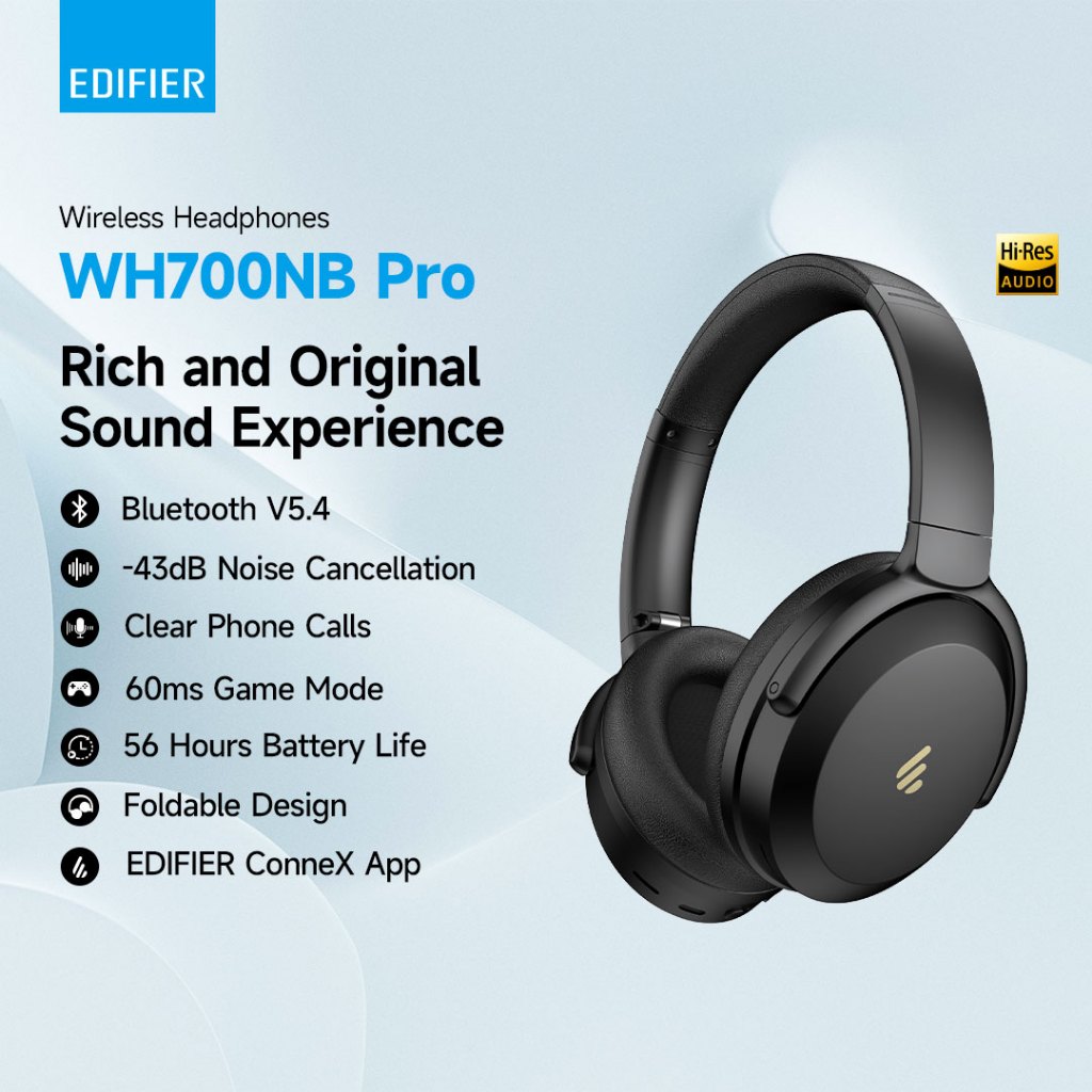 Edifier WH700NB / WH700NB PRO -43dB Noise Cancellation Wireless ...