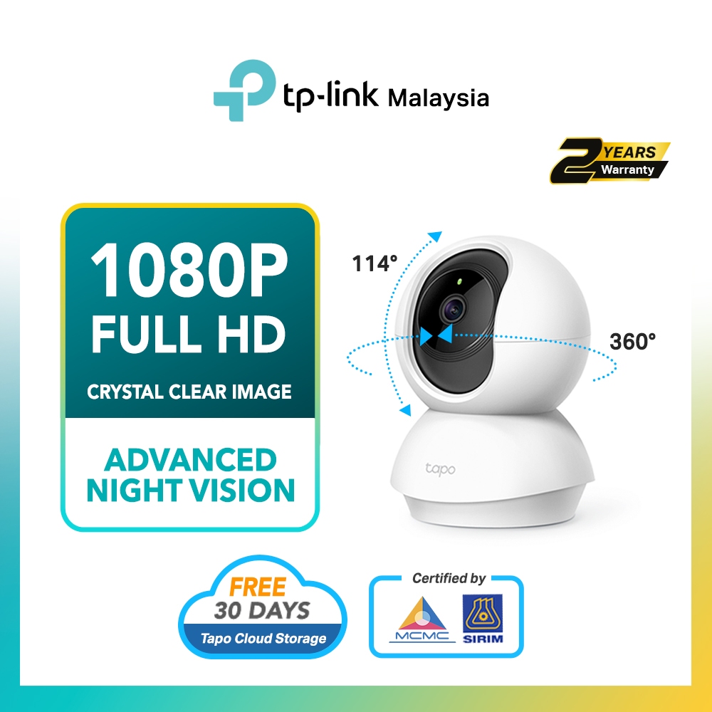【SIRIM】TP-Link Tapo TC70 Indoor WiFi CCTV – 1080p Smart Camera, AI ...