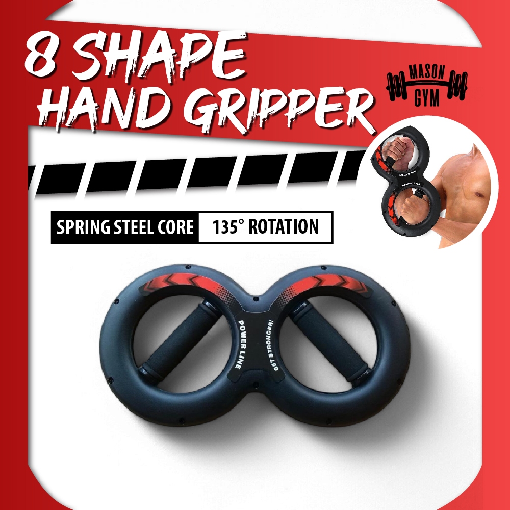 Hand Grip 8 Shape Hand Grip Exerciser Hand Gripper Training Forearm ...