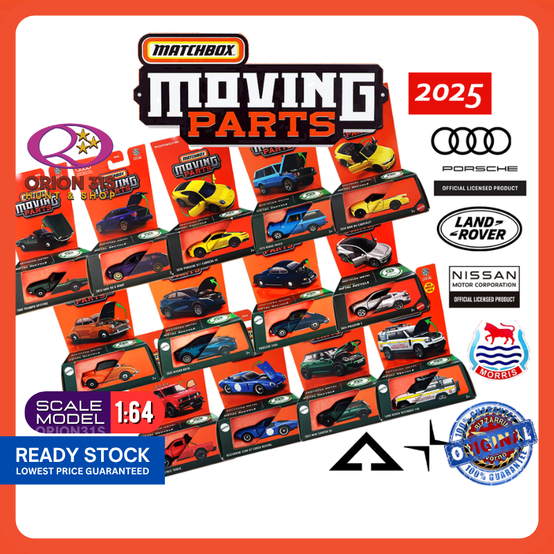 Matchbox Moving Parts 2025 BMW M4/ Porsche 911/ Land Rover/ Morris ...