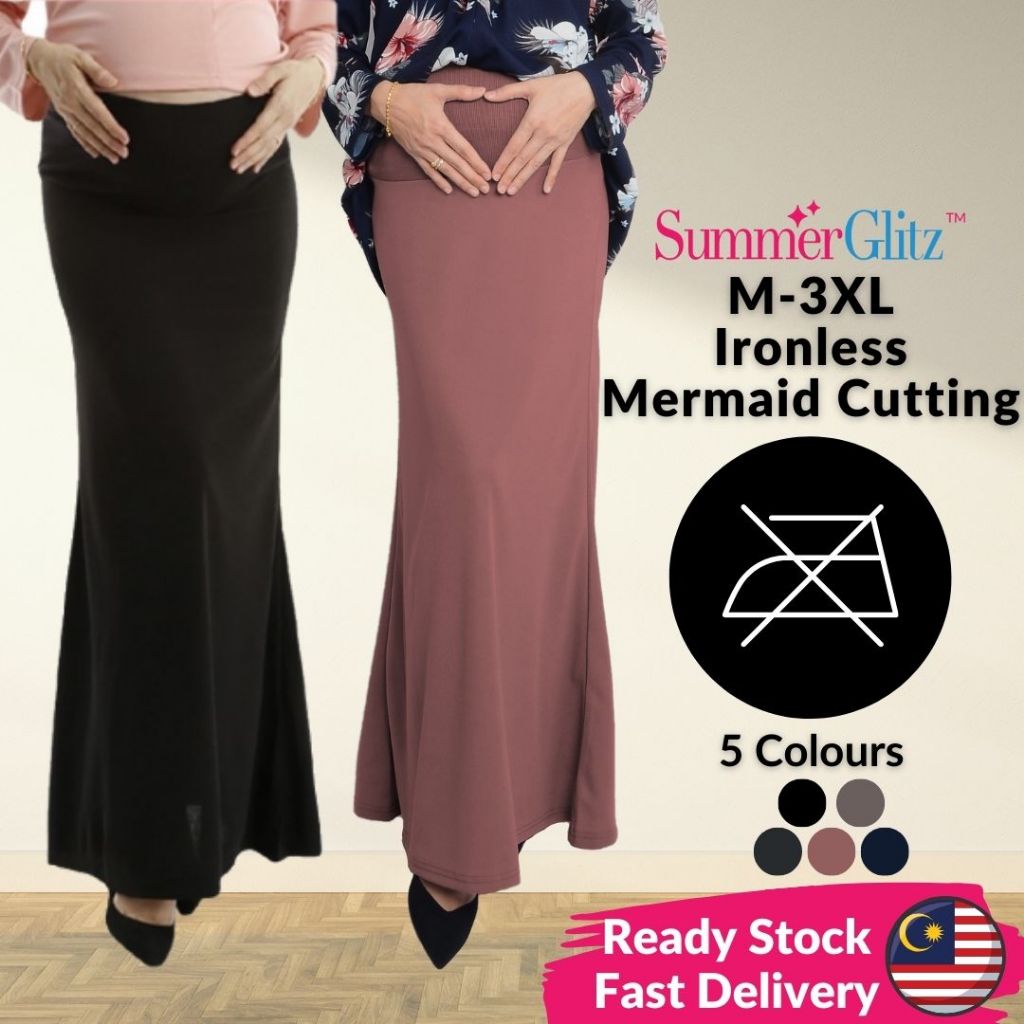 SUMMERGLITZ Maternity Mermaid Skirt, Pregnant Women's Fabric, Mermaid ...