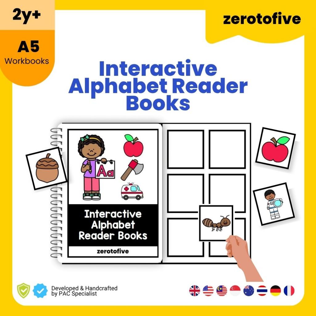 Early Learning Alphabet Interactive Book My First Book ABC Phonics Buku ...