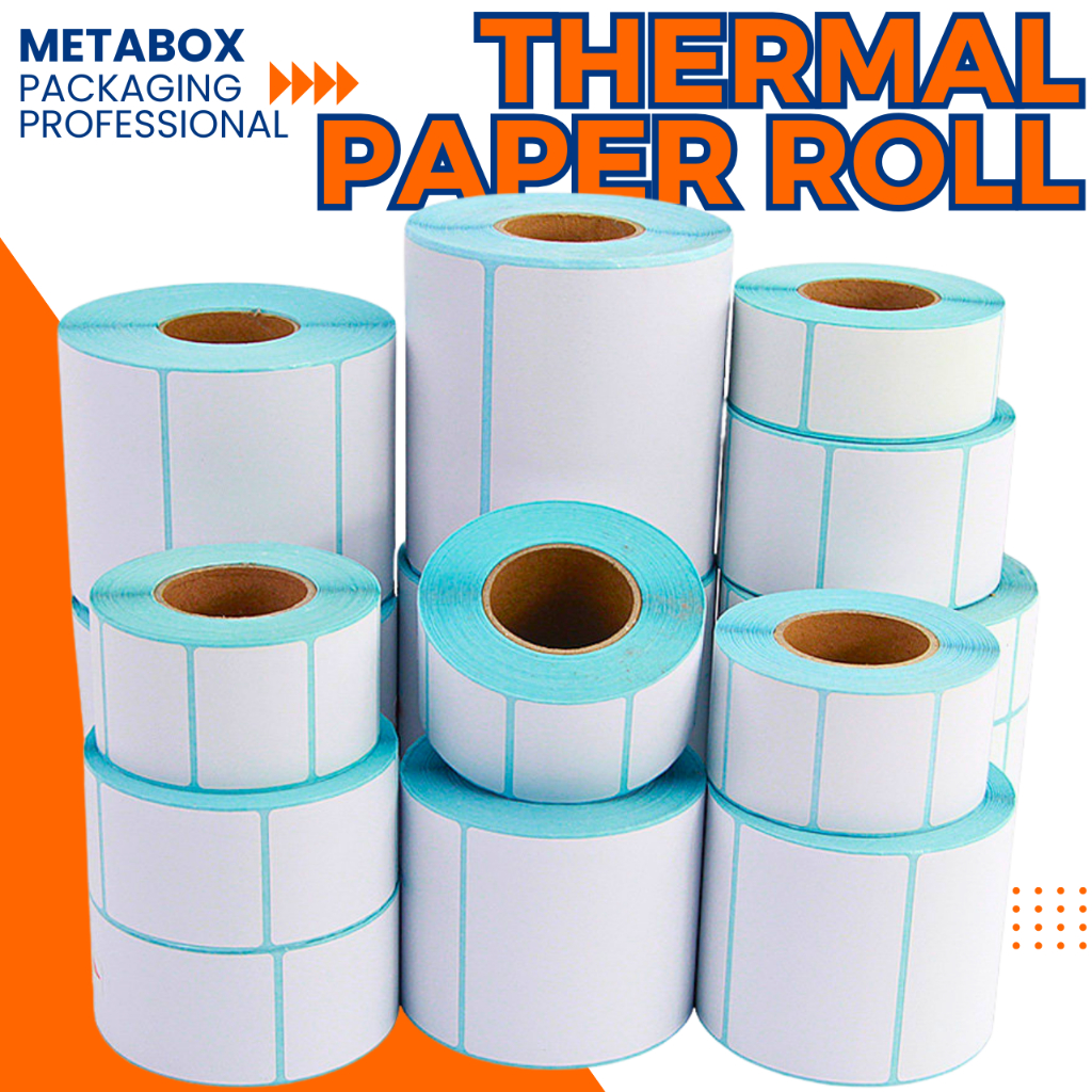 Pelekat Label Barcode Thermal Sticker Roll Warehouse Price Tag Shipping ...