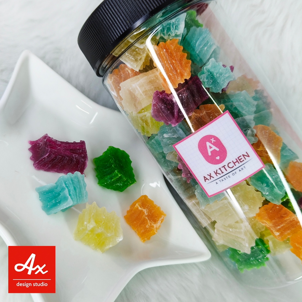 Agar-agar Kering Candy / Gemstone Candy Japanese Sweets / Kohakutou ...