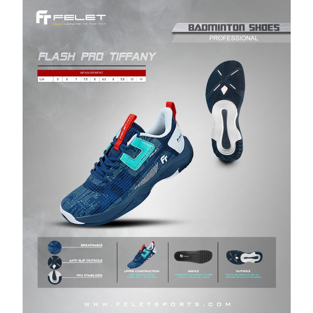 FELET BADMINTON SHOES FLASH PRO | Shopee Singapore
