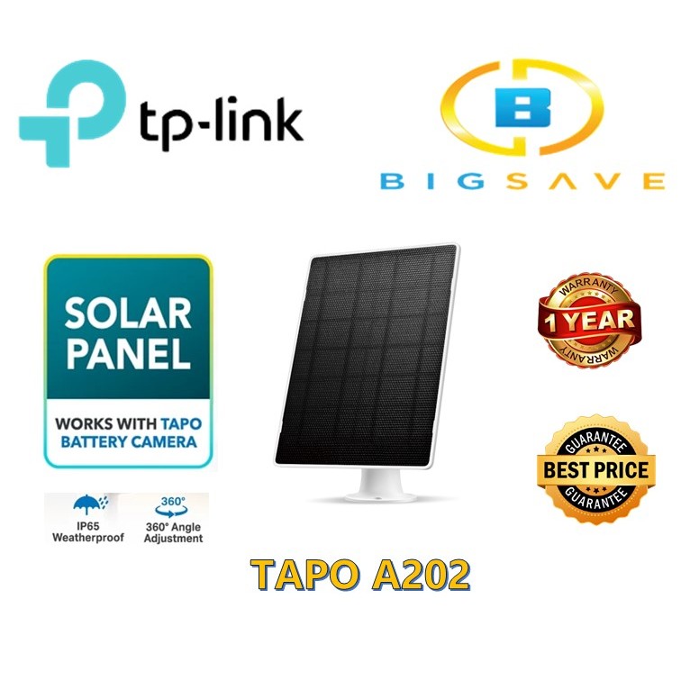 TP-LINK TAPO A202 SOLAR PANEL | Shopee Singapore