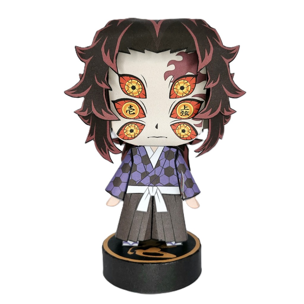Demon Slayer Papercraft Model-Kokushibo 黑死牟-Demon Slayer Anime Figure ...
