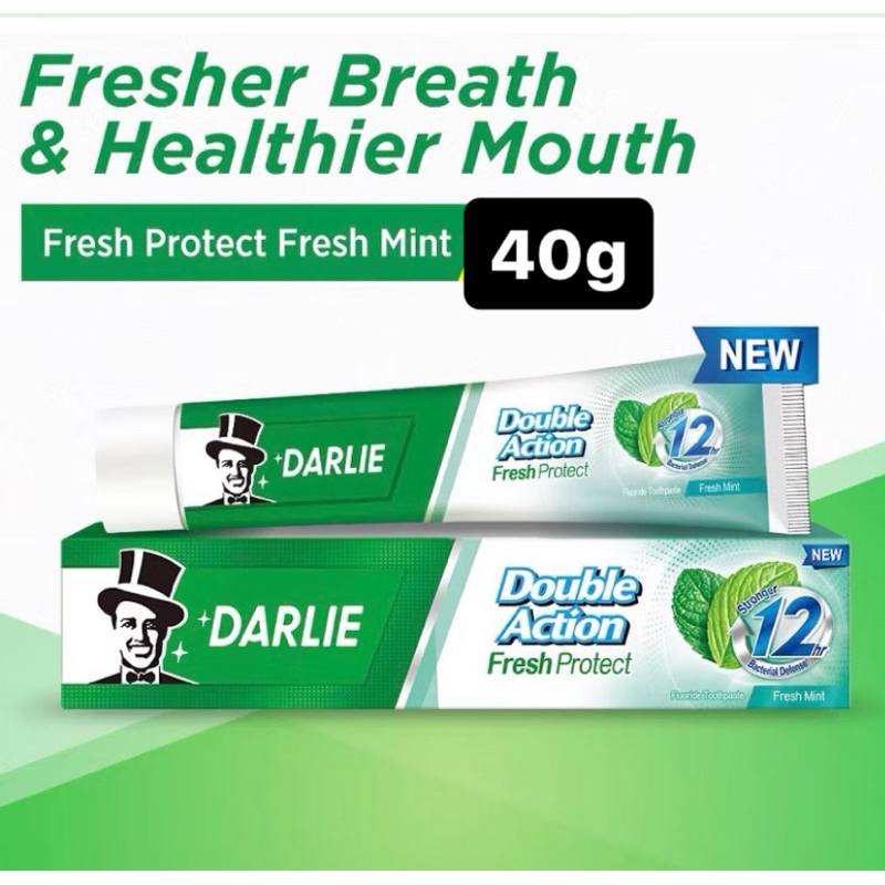 Value buy Darlie Double Action Fresh Protect Toothpaste Fresh Mint 40g ...