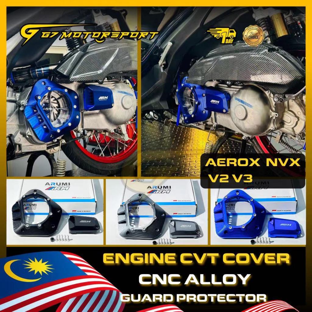 CVT Cover CNC Alloy Engine Cover CNC CVT TRANSPARENT COVER Enjin Cover ...