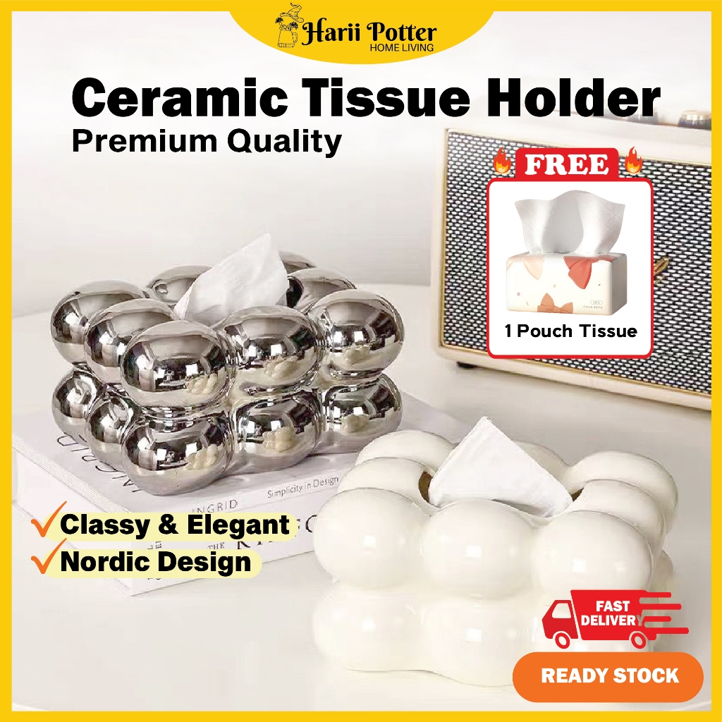 Ceramic Tissue Box Ceramic Tissue Holder Box Bekas Kotak Tisue Viral ...