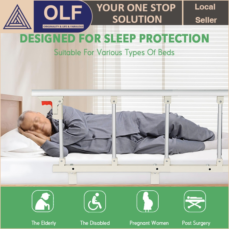 Foldable Bed Rail Bed Safety Rail Bed Side Protector Bar Collapsible ...