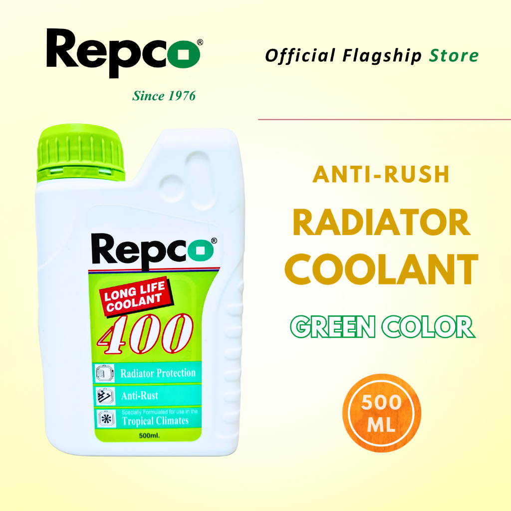 Repco 400 Long Life Radiator Premixed Coolant (500ml) - Green | Shopee ...