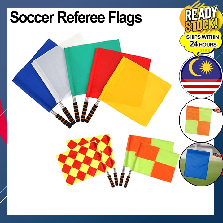 Sports Referee Flags Soccer Linesman Flag | Shopee Singapore
