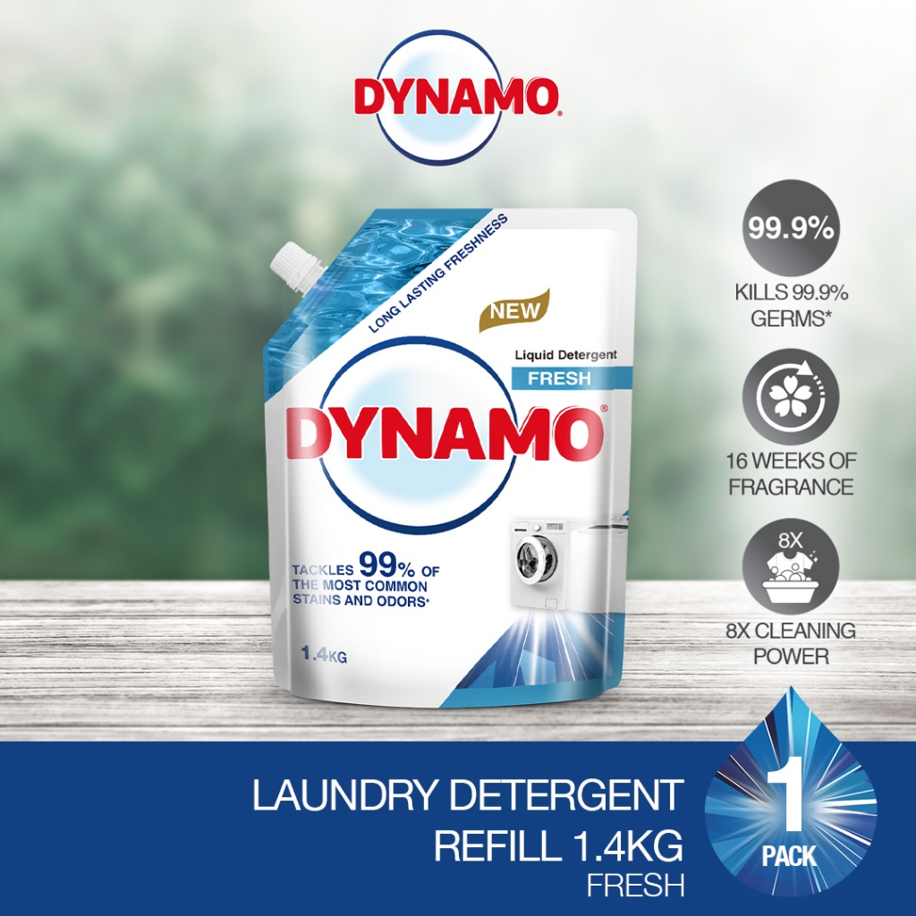 DYNAMO Laundry Detergent Fresh 1.4kg Refill | Shopee Singapore