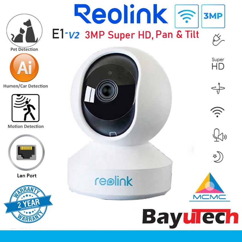 Reolink E1 / E1 Pro / E1 ZOOM / E1 Outdoor (V2) Dual Band WI-FI ...