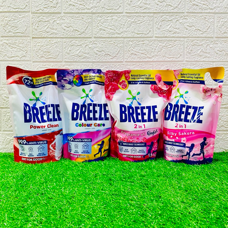BREEZE DETERGENT LIQUID REFILL 1.5KG | Shopee Singapore