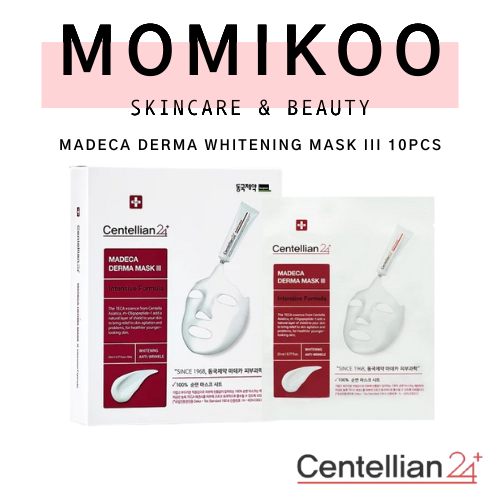 Centellian 24+ Madeca Derma Whitening Mask III 1Box x 10pcs | Shopee ...