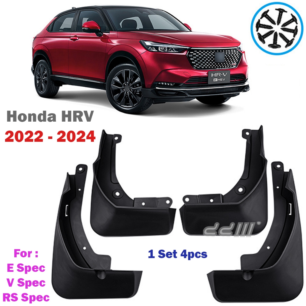 1 Set 4pcs Honda HRV E V RS 2022-2024 Mud Flap Mud Guard Splash Guard ...
