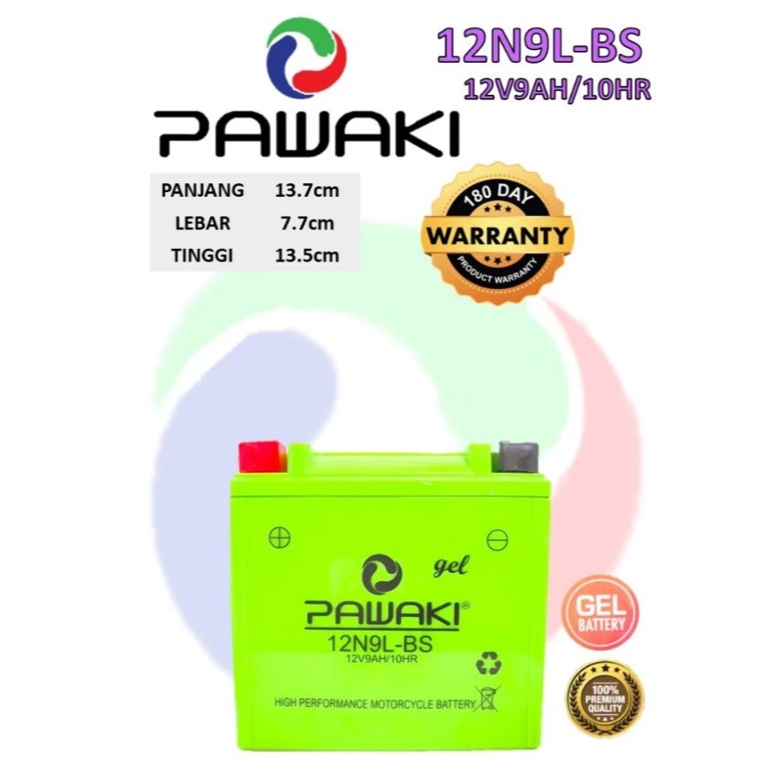 Pawaki Gel Bateri Motor 12N9L-BS Battery Motorcycle MODENAS JAGUH 175 ...