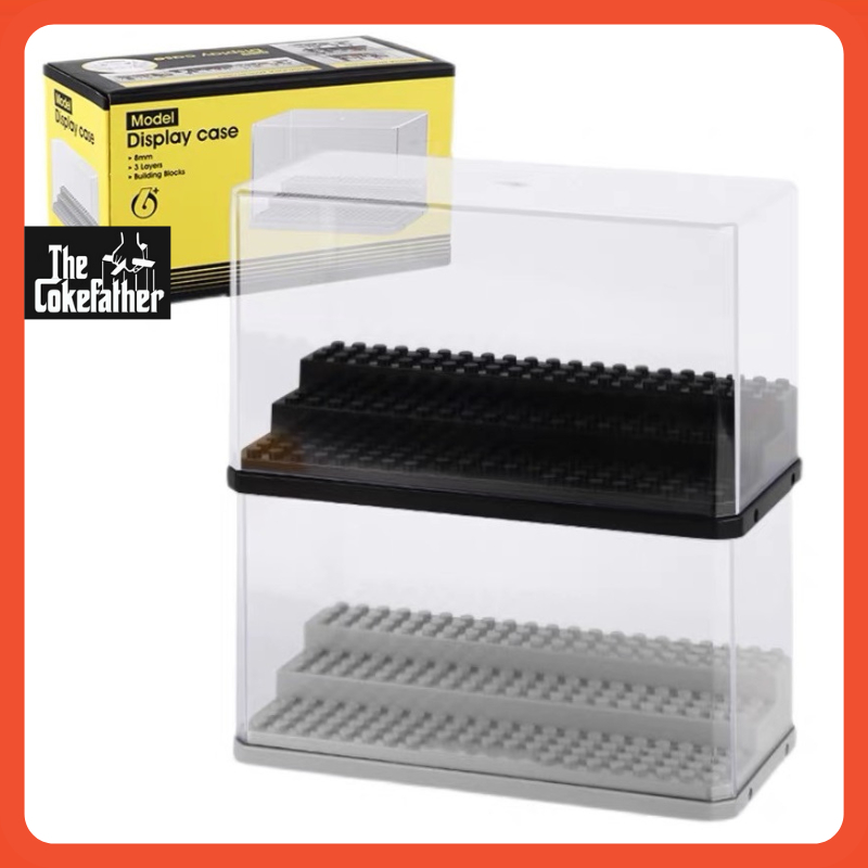 Minifigure 2MM Acrylic Display Box / Building Blocks 3 Layers Display Case / Transparent Dust ...
