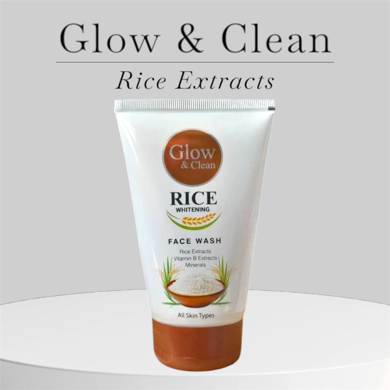 Glow And Clean Rice Whitening Facewash | Shopee Singapore