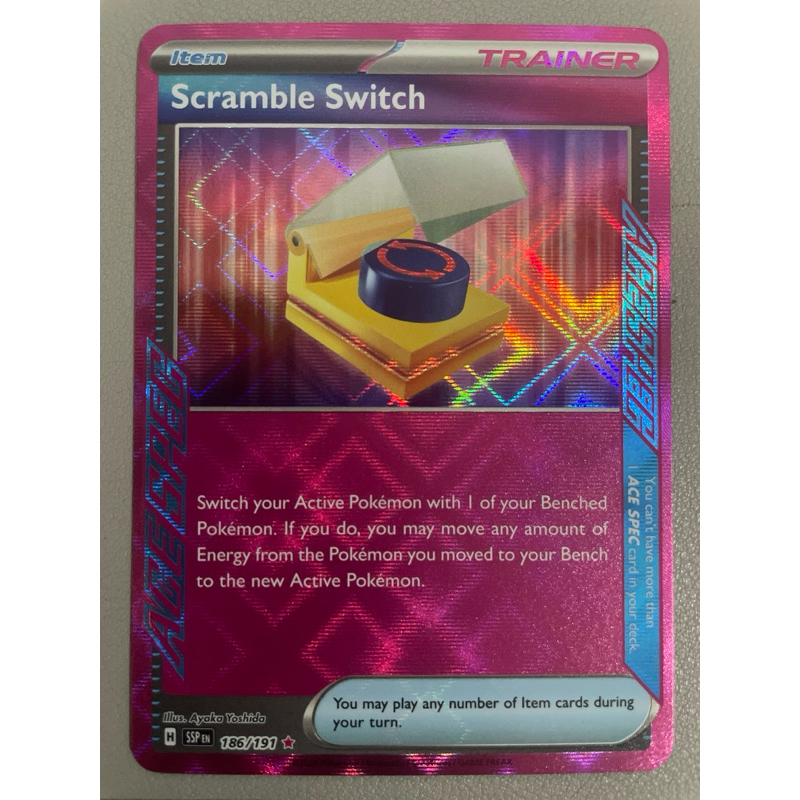 Pokemon PTCG SV08 Surging Sparks - 186/191 Scramble Switch | Shopee ...