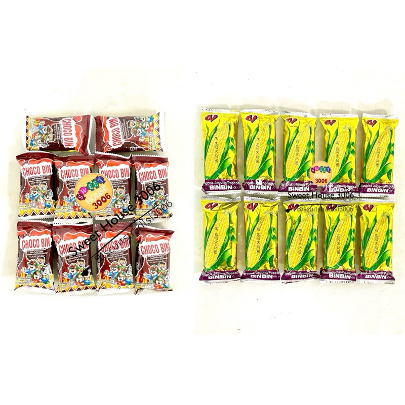 CV 10pcs Keropok Bin Bin Jagung / Choco Bin Stick Corn Snacks Jagung ...