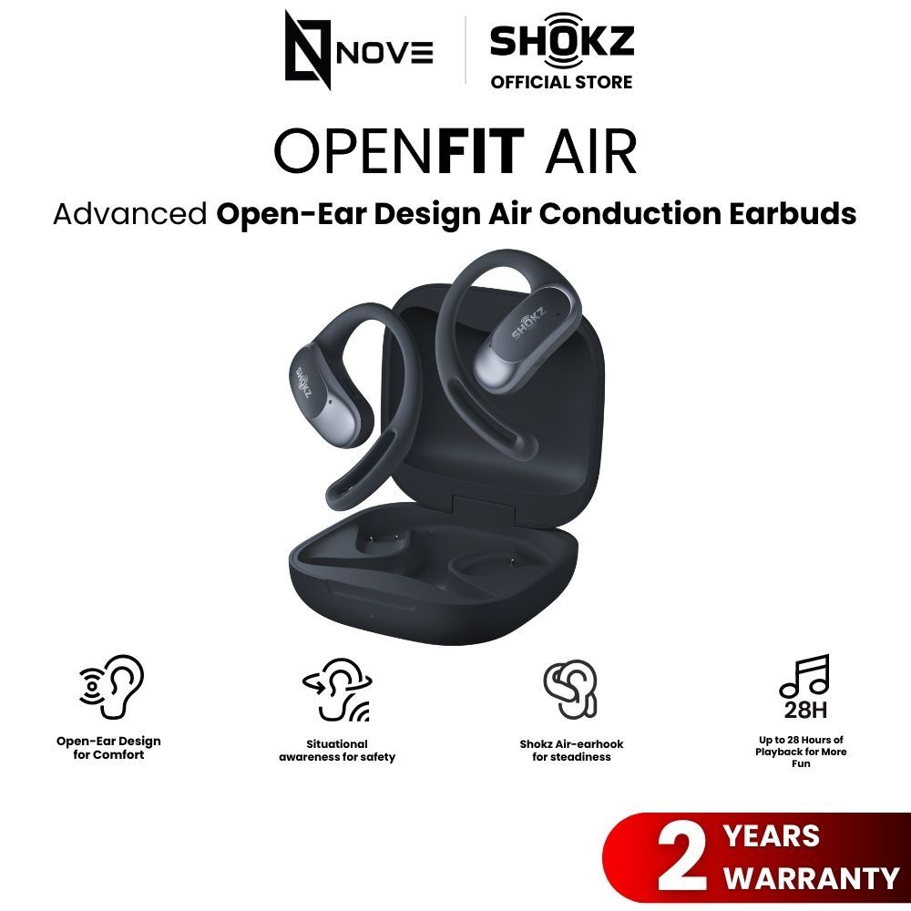 Shokz OpenFit Air Open-Ear True Wireless Earbuds ( T511 ) | Shopee ...