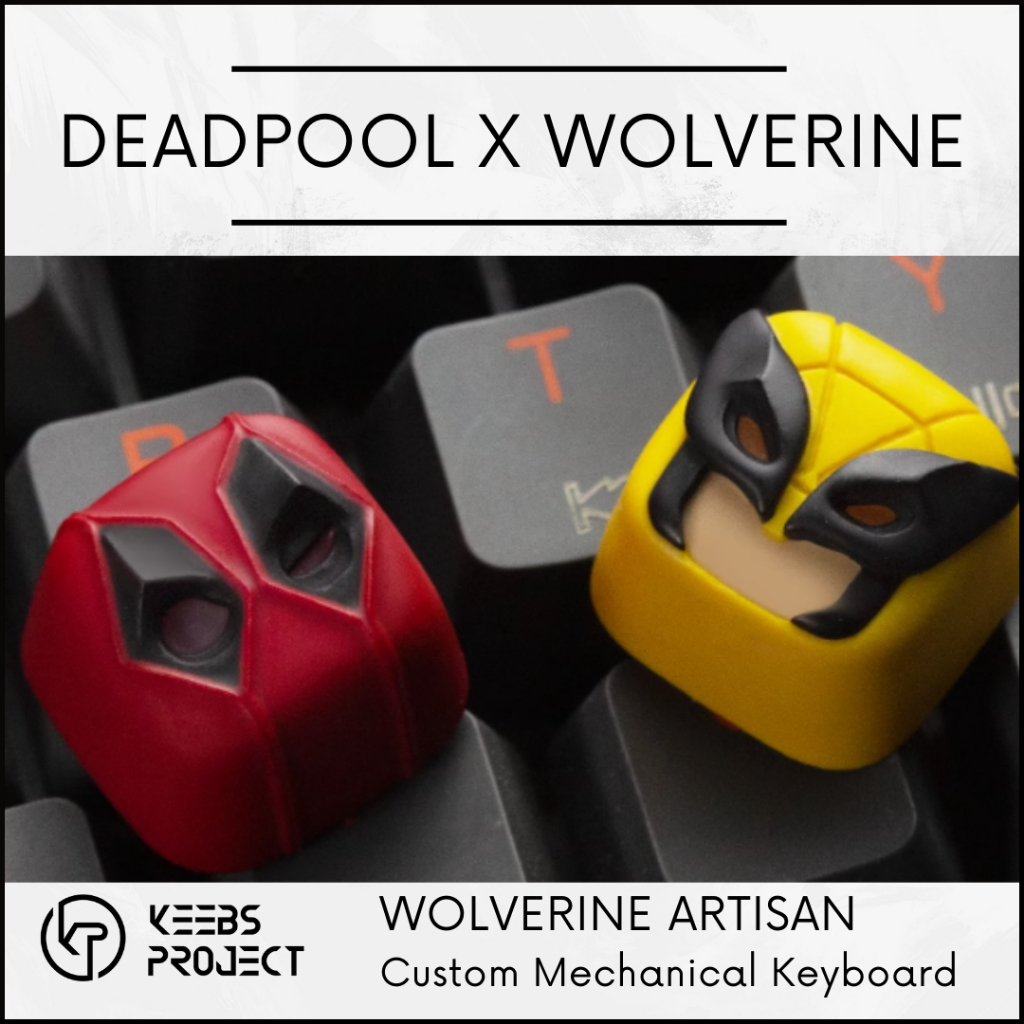 Deadpool x Wolverine Series Artisan Keycaps | Custom Made | Handcraft ...