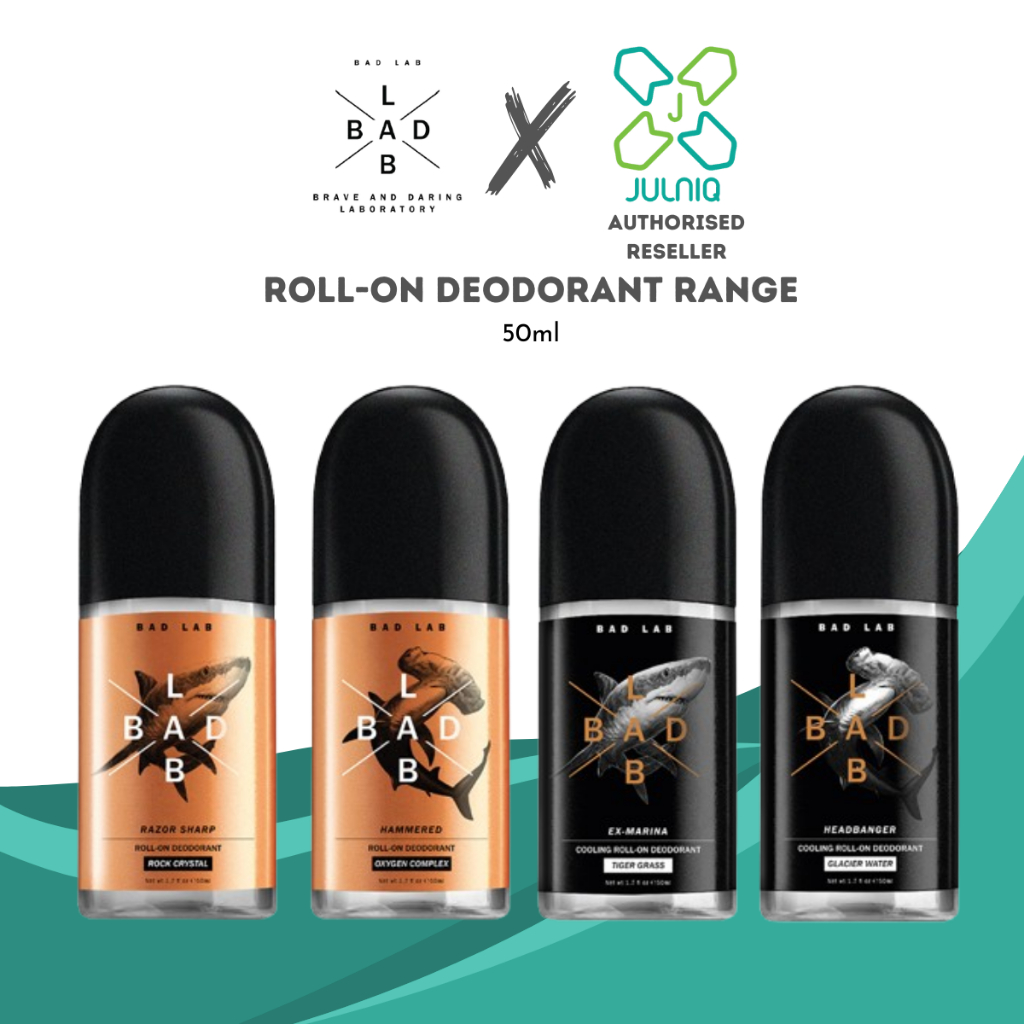 BAD LAB Roll-On Deodorant ALL RANGE With FluidipureTM 8G - 50ml ...