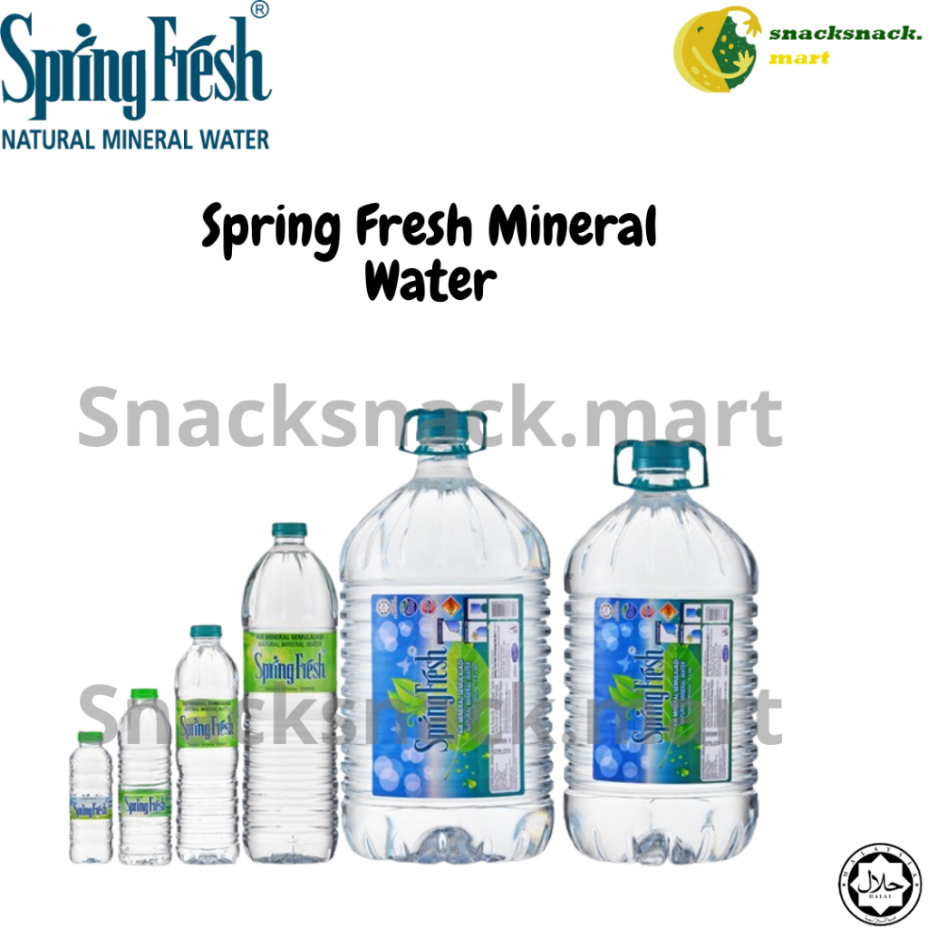 Spring Fresh Mineral Water [24 x 600ML/ 12 x 1500ML / 1 x 24 x 300ML ...