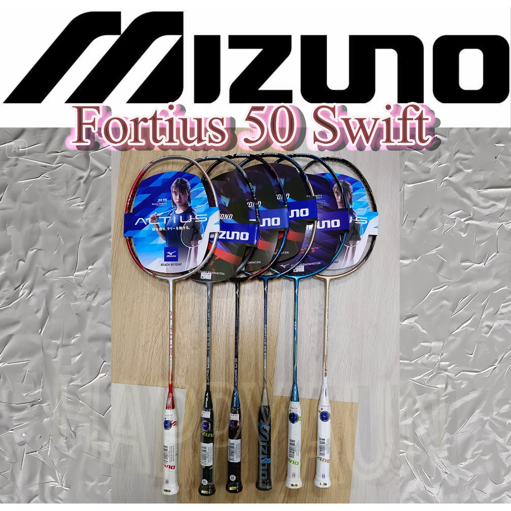 MIZUNO FORTIUS 50 SWIFT BADMINTON RACKET (FREE STRING, COVER, GRIP ...
