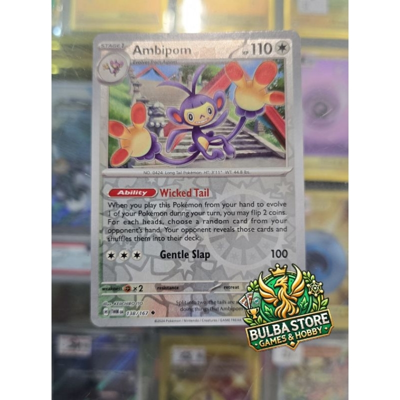 Ambipom RH 138/167 SV06 Twilight Masquerade TWM Pokémon TCG Card Game Scarlet & Violet | Shopee ...