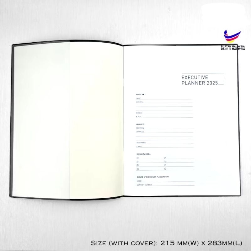 Executive Calendar Planner 2025 A4 Size Corporate Planner Diary with ...